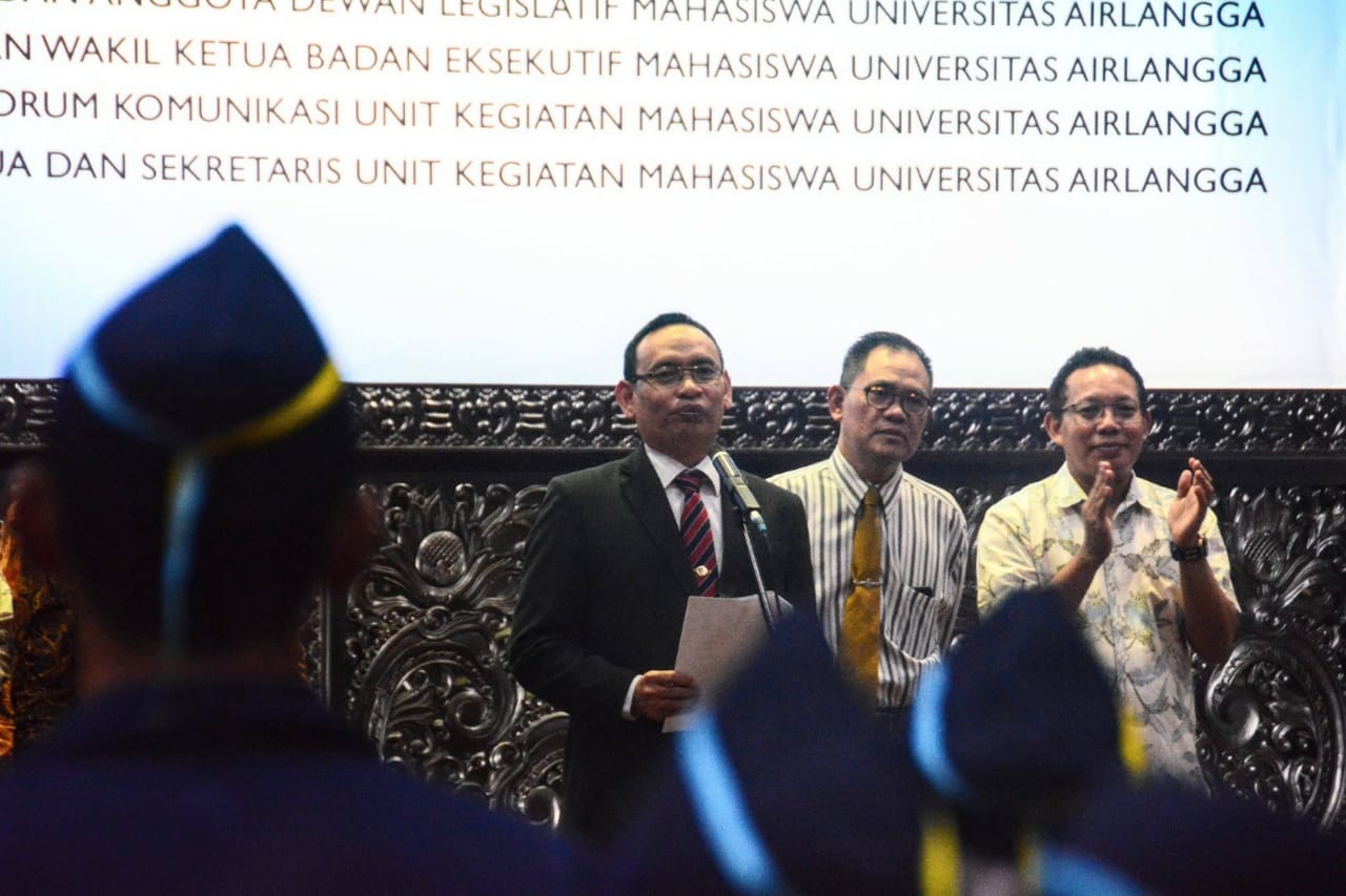 Rector Inaugurates 2019 Student Organization Management - Universitas ...